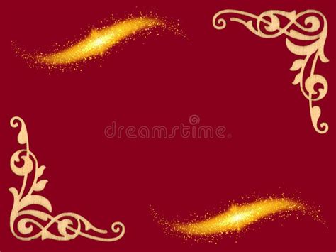 Background Abstract Pattern Ornaments Frame Border Red Stock Illustration Illustration Of