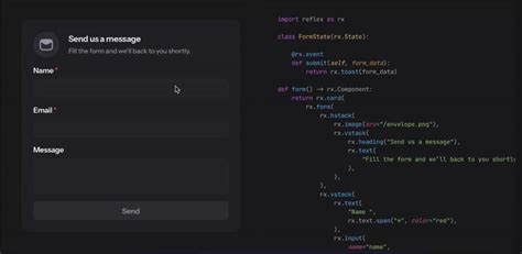 Reflex On Linkedin Create Forms In Python Using Reflex From Frontend To Backend Entirely In