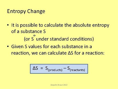 Entropy A Measure Of The Number Of Ways