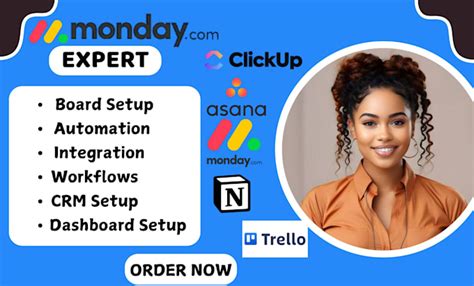 Setup Board Automation Integration On Monday Com Monday Crm Asana Trello Clickup By Rossyfib