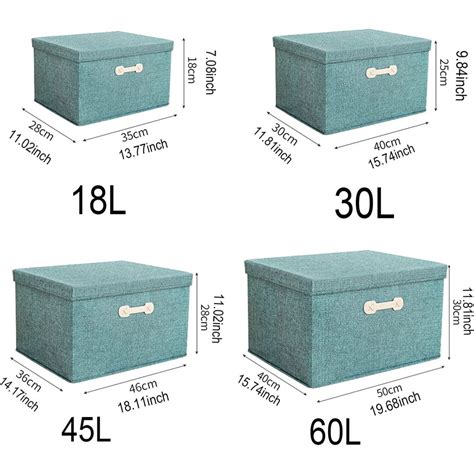 Сгъваема текстилна кутия с капак за съхранение на дрехи