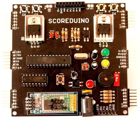 Scoreduino B For Digital Scoreboards Using Arduino 5 Scoreduino