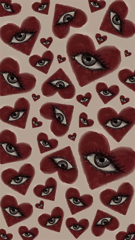 Eyes And Hearts Wallpaper Отпечатки пальцев рисунки Иллюстрации овец