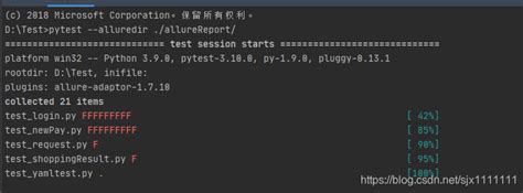 python pytest unittest yaml ddt allure htmltestrunner生成测试报告 伤心胖虎在线摇人的博客