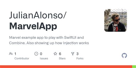 GitHub JulianAlonso MarvelApp Marvel Example App To Play With SwiftUI And Combine Also
