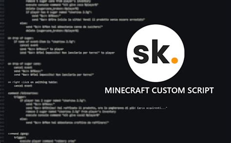 create custom skript for your minecraft server by antodirector fiverr