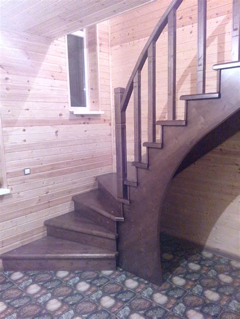 Лестница с забежными ступенями с поворотом на 180 фото: Забежные ...