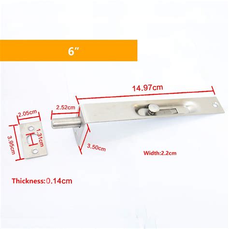 Stainless Steel Hidden Door Bolt Door Latch Slidin Vicedeal