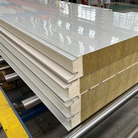 High Standard Insulated Rock Wool Panels For Wall And Roof China Soundproof Heat Resistant