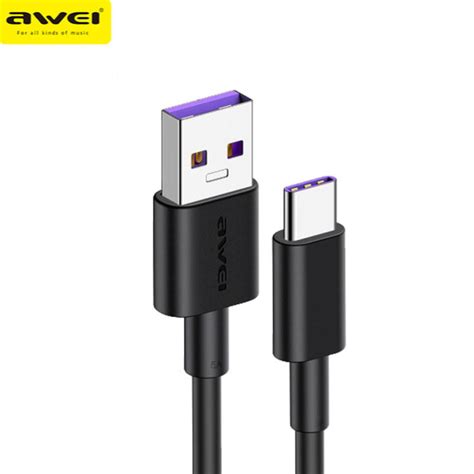 Awei Cl T A Fast Charging Cable Usb To Type C W Data Usb C Cable