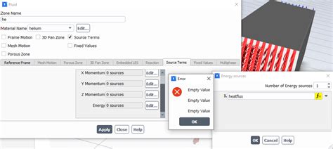 Help Ansys Fluent Energy Heat Source Giving Empty Value For A Named