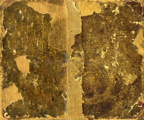 Texture Of An Old And Heavily Damaged Vintage Book Cover As A