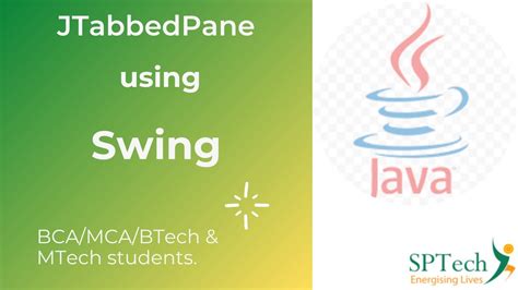Creating Jtabbedpane Using Swing Youtube