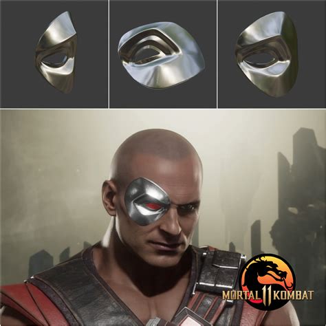 Stl File Kano Cyber Eye From Mortal Kombat 11 Classic Kano Prime・3d Printable Model To