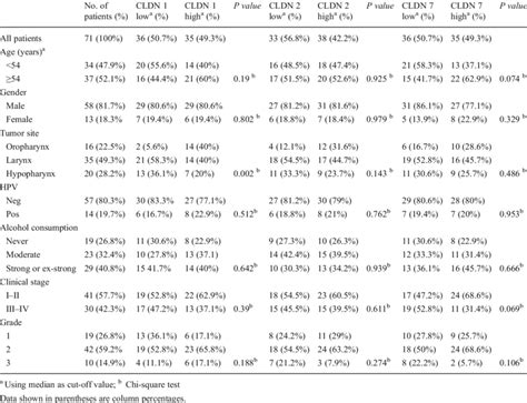 Correlation Of Clinicopathologic Features And The Expression Of Download Table
