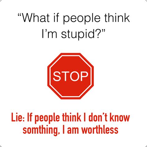 How To Reframe Thoughts When You Fear People Think Youre Stupid Album On Imgur