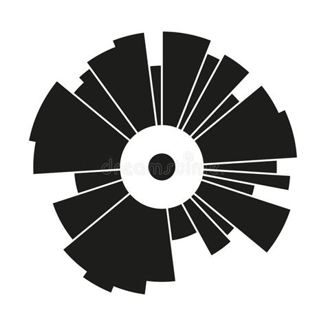 Abstract Circular Geometric Burst Rays Stock Illustrations 4740