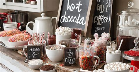 Easy Hot Chocolate Bar Set Up