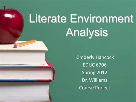 Course Project Literate Environment Analysis Potx Education