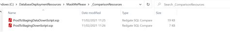 creating rollback scripts automatically with sql compare and sql data compare in azure devops