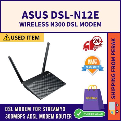 ASUS DSL N12E 300Mbps Modem Router For TM Streamyx Shopee Malaysia