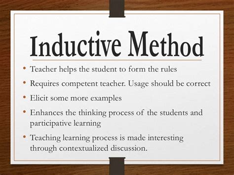 Inductive Method