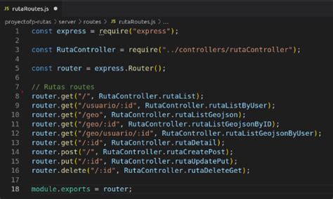 Presentación del proyecto Aplicación web de gestión de rutas turísticas mediante Node js y API