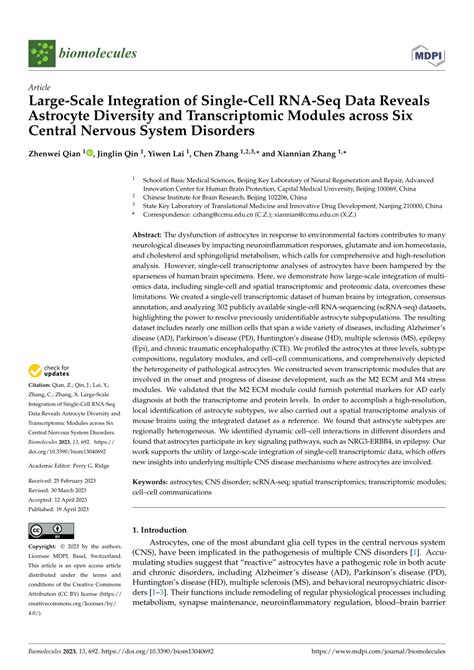 Pdf Large Scale Integration Of Single Cell Rna Seq Data Reveals