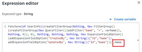 Unable To Retrieve A Specific Field Value Using Query Builder Apps