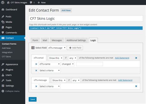 Cf7 Skins Logic Conditional Logic Cf7 Skins