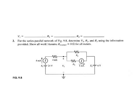 Solved 1 For The Series Parallel Network Of Fig 97