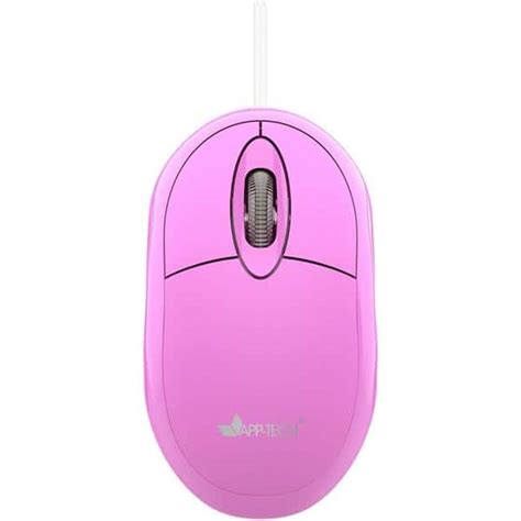Mouse óptico Usb 1200 Dpi Rosa Mf104 App Tech Cx 1 Un Loja Spiral Brasil