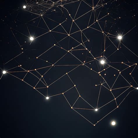 Premium AI Image Abstract Polygonal Space Low Poly Dark Background