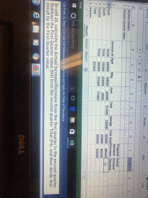 In Cell J4 Calculate The Actual Calculatorvgw