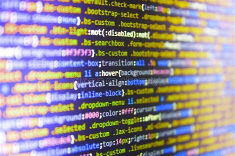 Digital Technology On Display Coding Programmer Abstract Background