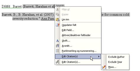 Problem With Edit Citation In Endnote X2 Endnote General Discourse