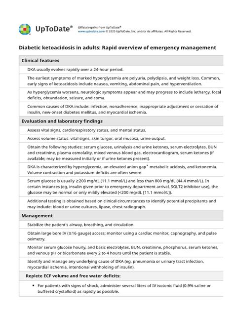 Dka Uptodate 2024 Pdf