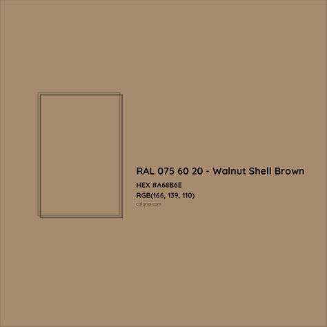 About Ral 075 60 20 Walnut Shell Brown Color Color Codes Similar Colors And Paints