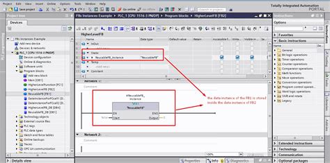 Siemens Tia Portal Different Instances Of Calling A Function Block