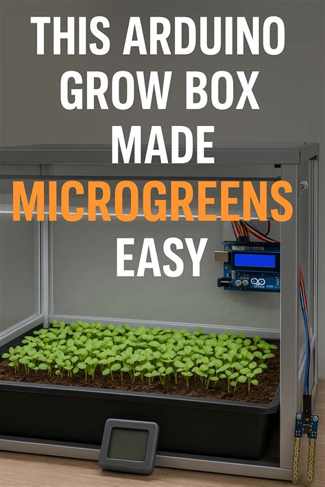Diy Microgreens Grow Box Using Arduino And Led Grow Lights Start A Garden