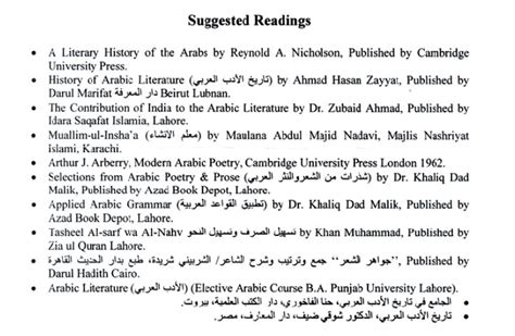 Css Arabic Syllabus Css Online