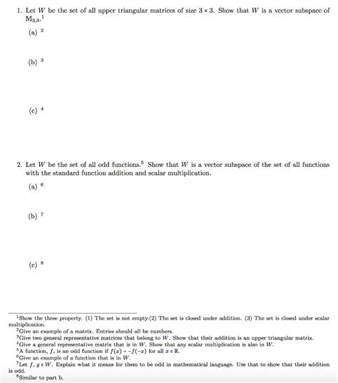 Solved Let W Be The Set Of All Upper Triangular Matrices Chegg