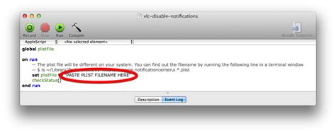 Github Florianeckerstorfervlc Disable Notifications Applescript To