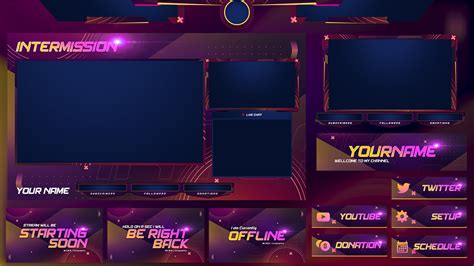 150 FREE Stream Overlay Templates Graphic Design Resources