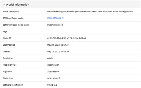 Visualización De Detalles De Modelo Y Despliegue Con Ai Factsheets Ibm Cloud Pak For Data As A