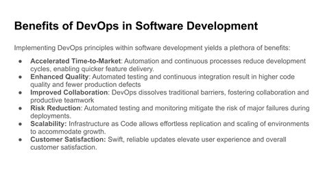 Devops In Software Development Streamlining Processes For Agile