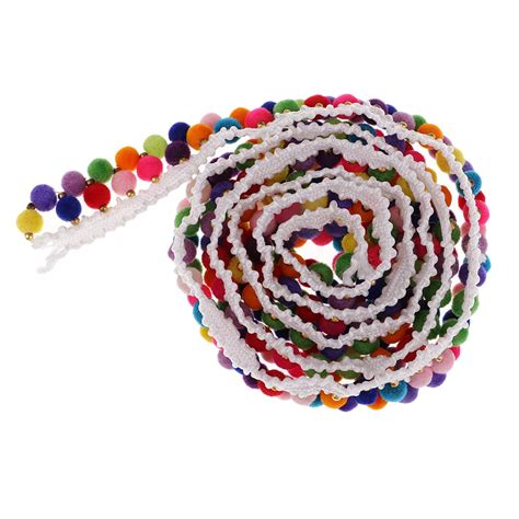 1 ярд 20 мм цветная вязаная кружевная бахрома с кисточками шарик занавес диван аксессуары для