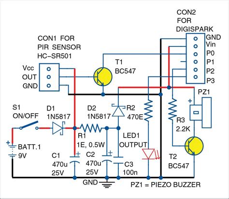 Motion Detector Security Alarm Using Digispark Full Diy Project