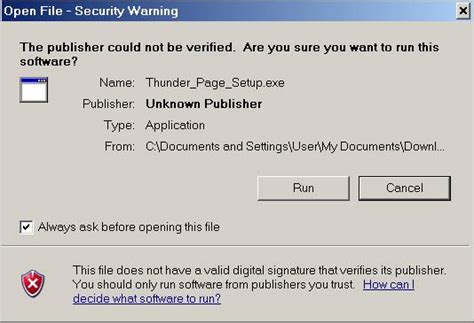 About Publisher Warning