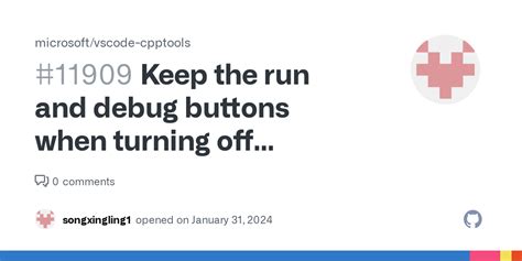 Keep The Run And Debug Buttons When Turning Off Intellisense · Issue